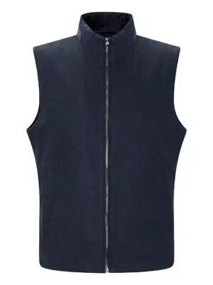 Herno High-necked Sleeveless Vest - Black