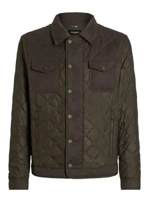 Dolce & Gabbana Quilted Flap-pocket Shirt Jacket - Black
