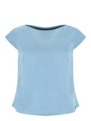 Herno Boat Neck Resort Blouse - Blue