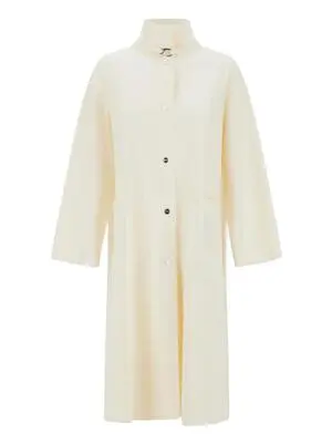 Herno Long Jacket In First Act Pef - Ivory