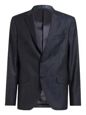 Etro Single Breasted Tailored Jacket - Black