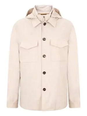 MOORER Moorer Wool Hooded Short Jacket