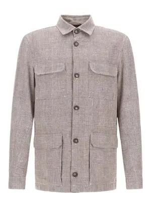 Herno Long-sleeved Casual Jacket - Mud