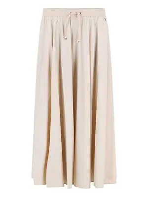 Herno Herno Elastic Waist Midi Skirt Pink