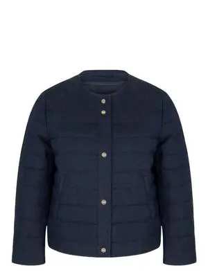 Herno Quilted Long Sleeve Jacket - Blu