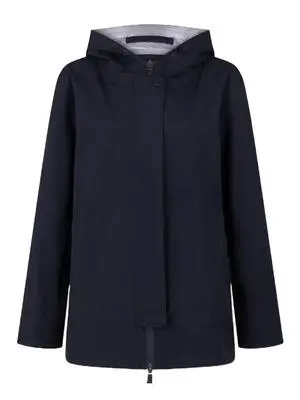 Herno Long-sleeved Hooded Jacket - Black