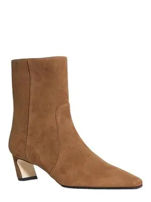 STUART WEITZMAN Stuart Weitzman Sculpted Heel Pointed Toe Ankle Boots