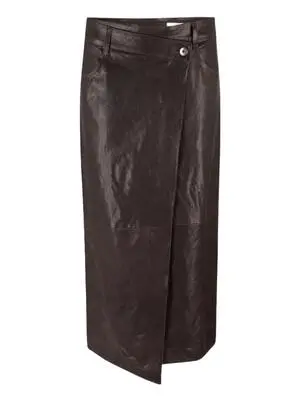 BRUNELLO CUCINELLI Brunello Cucinelli Belted Wrap Midi Skirt