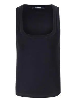 Jacquemus Square Neck Vest - Black