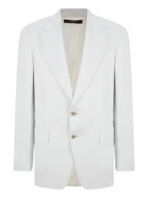 TOM FORD Long-sleeved Suit Jacket - White