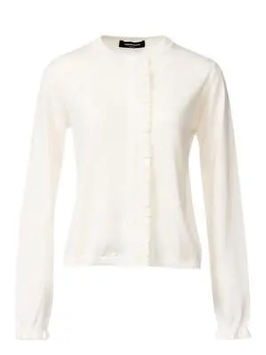 Fabiana Filippi Long-sleeved Knitwear With Round Neck And Ribbed Trim - Rafia