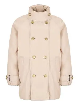 Brunello Cucinelli Long-sleeved Cotton-padded Jacket - Nude