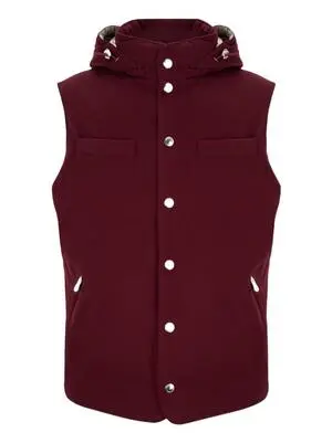 Brunello Cucinelli Sleeveless Hooded Vest - Brown