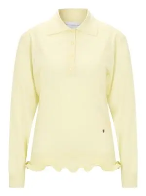 Stella McCartney Long-sleeved Wool Polo Shirt - Nude