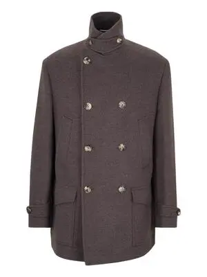 Brunello Cucinelli Double-breasted Coat - Black