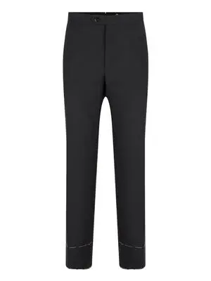 Brioni Button-detail Casual Trousers - Black