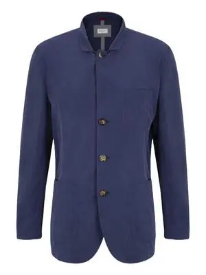 Brunello Cucinelli Collared Long-sleeved Casual Jacket - Blue