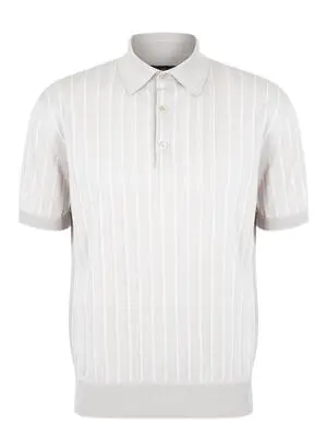 Brioni Short-sleeved Polo Shirt - White
