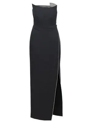 Roland Mouret Embellished Zippered Maxi Dress - Black