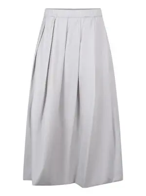 Fabiana Filippi Elasticated Waistband Pleated Midi Skirt - Dune
