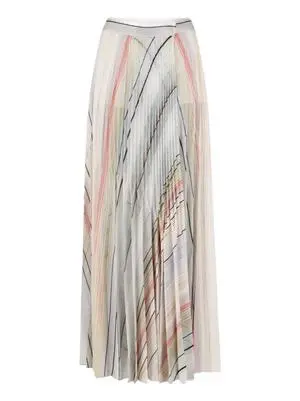 MISSONI Missoni Shimmer-Stripe Knitted Maxi Skirt
