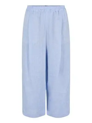 Fabiana Filippi Wide-leg Linen Blend Pants - Blue