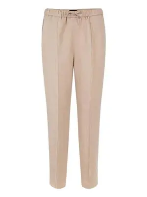 Fabiana Filippi Elastic Waist Drawstring Casual Pants - Nude