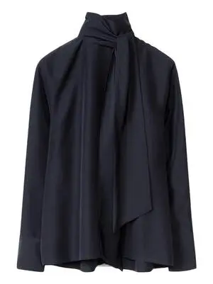 Fabiana Filippi Long-sleeved Cover-up - Blu Notte