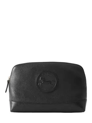 Chloé Zipper Clutch With Embossed Logo - Black