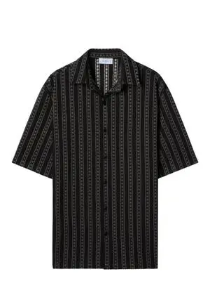 Off-White All-over Patterned Short-sleeved Shirt - Black