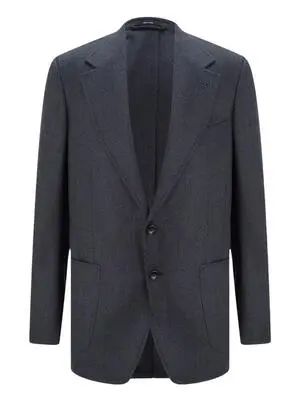 TOM FORD Tailored Blazer With Notched Lapels - Black