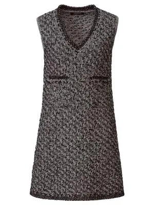 Fabiana Filippi Sleeveless V-neck Dress - Black