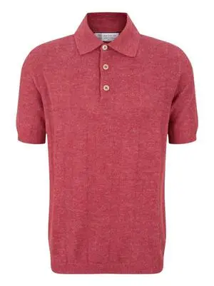 Brunello Cucinelli Short-sleeved Polo Shirt - Red