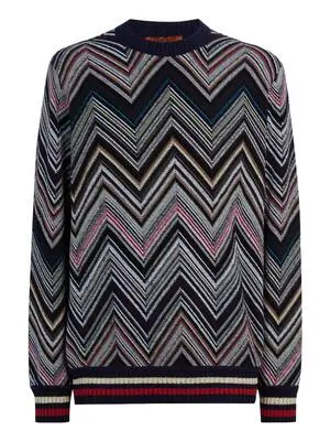 Missoni Chevron-knit Jumper - Black