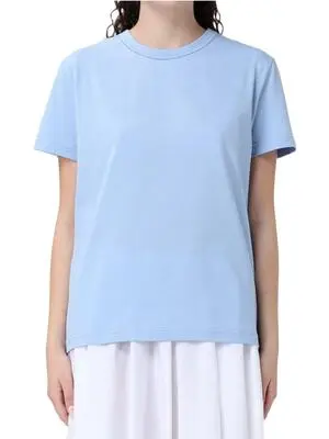 Fabiana Filippi Bead-trim Crewneck T-shirt - Blue