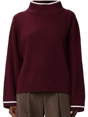 Brunello Cucinelli High Neck Knitted Jumper - Pink