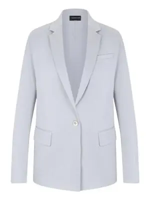 Fabiana Filippi Single-breasted Notched Lapel Blazer - Grigio