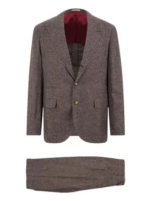 Brunello Cucinelli Pocket Two-button Suit - Black