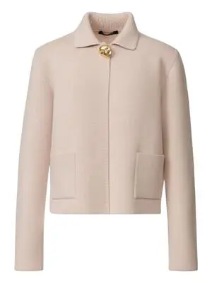FABIANA FILIPPI Fabiana Filippi Textured Knit Jacket With Nugget Detail