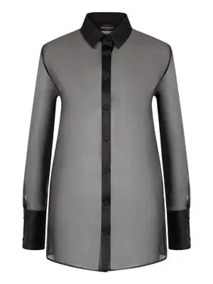 Fabiana Filippi Long-sleeved Collared Shirt - Black