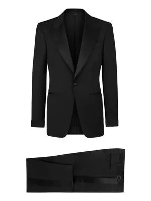 TOM FORD Long-sleeved Suit Jacket And Trousers - Black