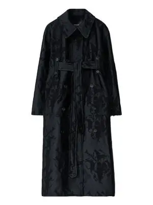 Fabiana Filippi Long-sleeved Trench Coat - Black