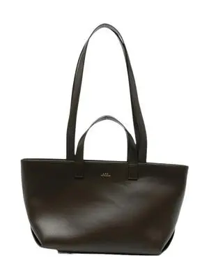 A.p.c. Small Logo Print Tote Bag - Black