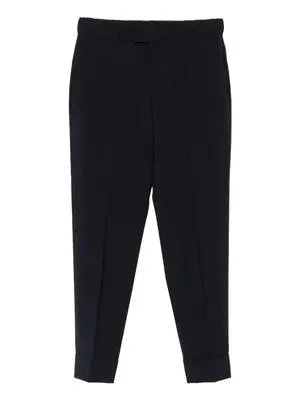 BERWICH Cropped Turn-up Trousers - Blue
