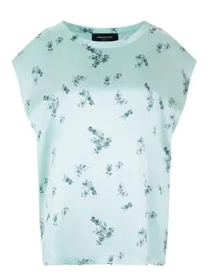 FABIANA FILIPPI Fabiana Filippi Silk-Satin T-Shirt With All-Over Print
