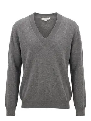 Malo Malo Long-Sleeved V-Neck Sweater Roccia