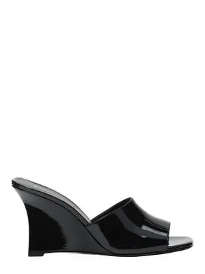 STUART WEITZMAN Vinnie Wedge Mule 85 - Black