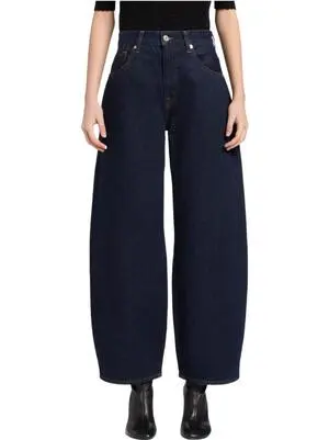 7 For All Mankind Wide-leg Jeans - Black