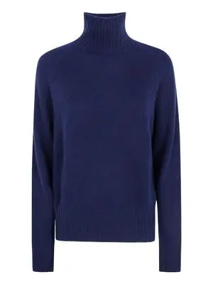 Seventy Cashmere Turtleneck Sweater - Blue