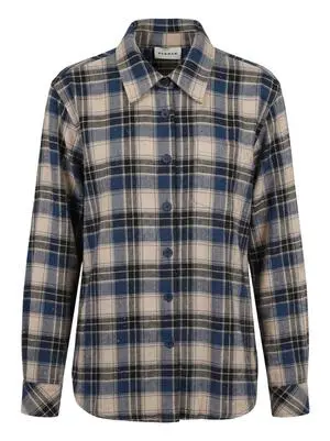 P.a.r.o.s.h Plaid Long-sleeved Shirt - Black